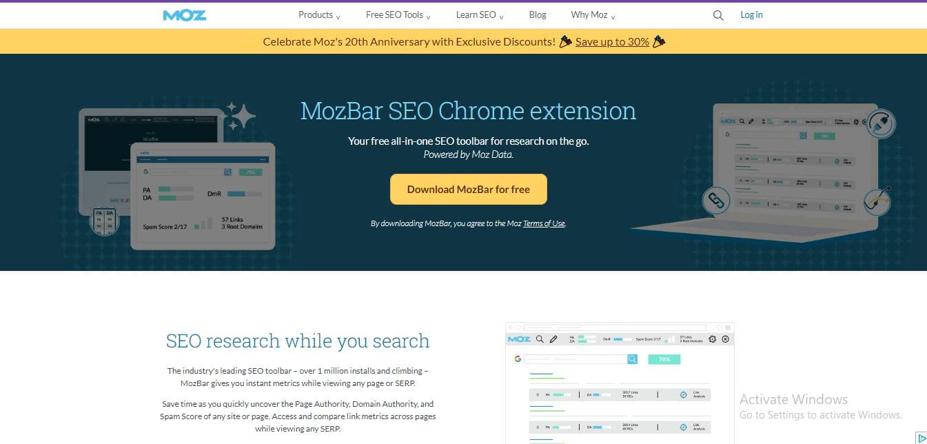 MozBar - Access Valuable SEO Insights with MozBar - Freakyseo